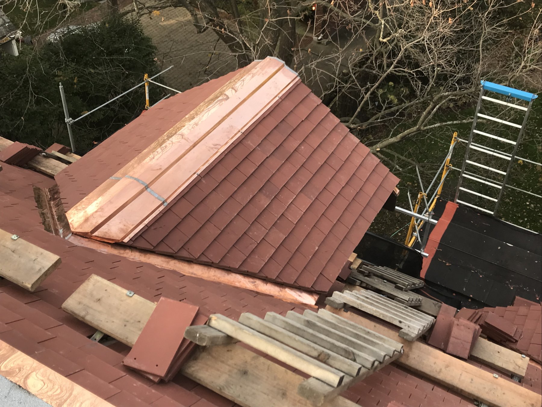 Evanston Tile Copper Roof Replacement Contractor | Ryan Restorations